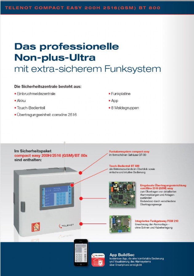 Telenot Alarmsystem von S3 Slauf Security Systems GmbH in Wien